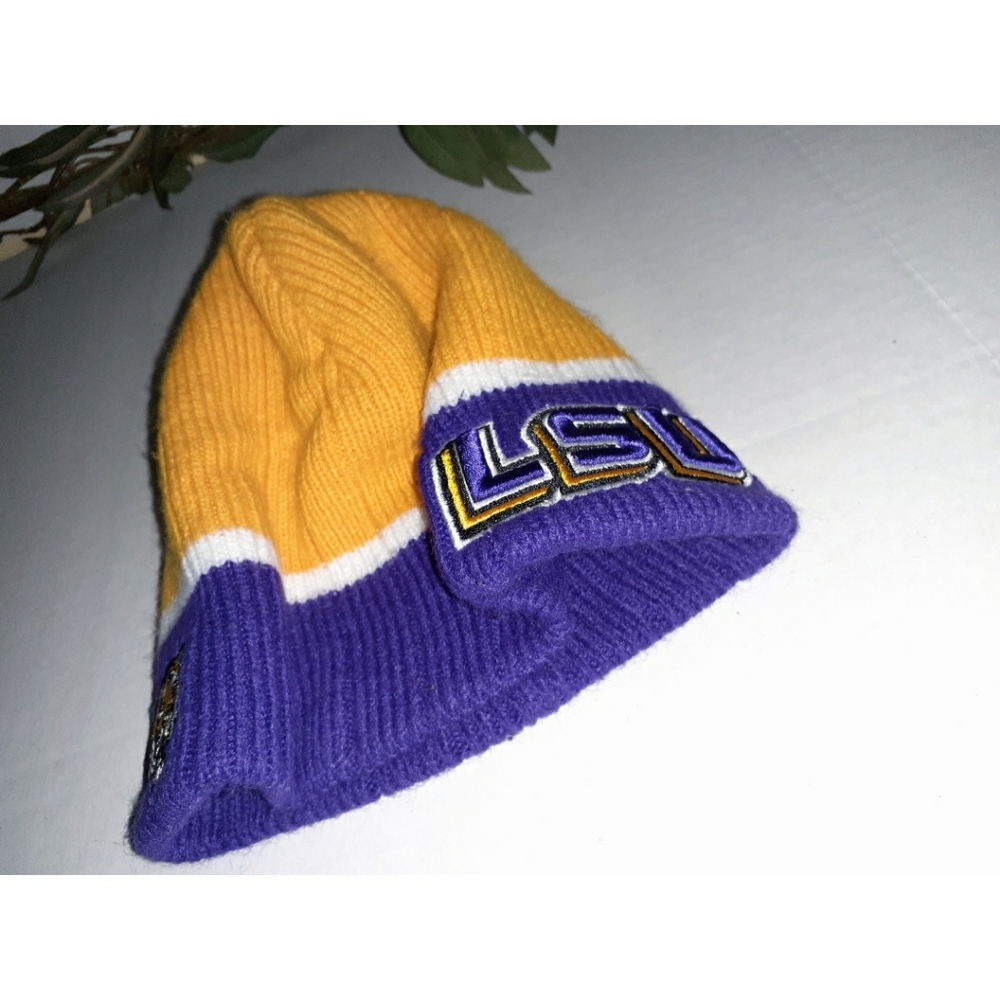 Official Licensed Collegiate Lsu Logo Beanie - Gem